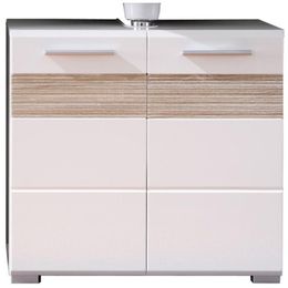 Welltime Waschbeckenunterschrank &raquo;Marbella&laquo; Waschbeckenunterschrank zur Wandmontage - (B/T/H) 60/34/56 cm wei&szlig;
