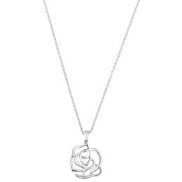 Amor Kette mit Anhänger »Rose« silberfarben Elegante Damen Halskette von Amor