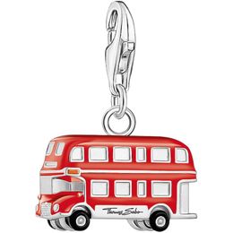 Thomas Sabo Charm-Einhänger »roter LONDON Bus« silberfarben-rot Charm-Anhänger roter LONDON Bus