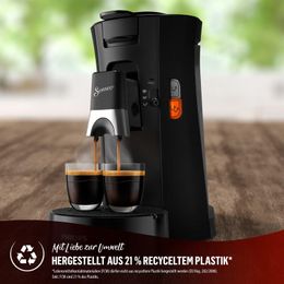 Kaffeepadmaschine &raquo;Select CSA230/69, mit drei Kaffee-Einstellungen, aus 21% rec. Plastik,&laquo; 100 Senseo Pads kaufen und bis zu 33 &euro; zur&uuml;ckerhalten 