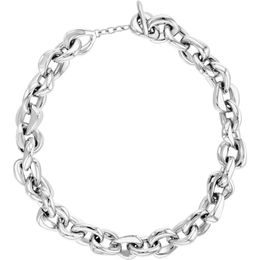 Calvin Klein Edelstahlkette »Schmuck Edelstahl Halskette STATEMENT LINKS« edelstahlfarben CK Schmuck - Damenhalskette