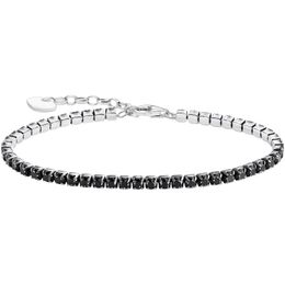 Thomas Sabo Tennisarmband »weiß oder schwarz« mit Zirkonia (synth.) silberfarben-schwarz + schwarz 21 Klassiches Tennisarmband