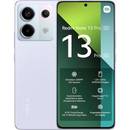 Xiaomi Smartphone »Redmi Note 13 Pro 5G 8+256GB« Aurora Purple Aurora Purple Ultraklare Triple-Kamera mit 200 + 8 + 2 Megapixel