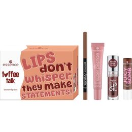Essence Lippenstift-Set »toffee talk brown lip set« Pout Au Chocolat Vier Must-haves für den angesagten Brown-Lip-Look