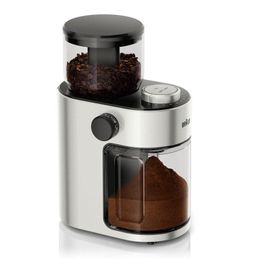 Braun Kaffeemühle »Fresh-Set Kaffeemühle KG 7070 - 15 Einstellungen, 220 g Behälter« 110 W Scheibenmahlwerk 220 gBohnenbehälter 2-12 Kaffeetassen...