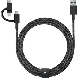 Native Union Smartphone-Kabel »Gürtelkabel Universal« Lightning Micro-USB USB Typ A USB-C 200 cm schwarz Entscheiden Sie sich für Qualität –...