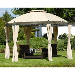 Konifera Pavillon »Tino« BxT: 350 x 350 cm sandbeige