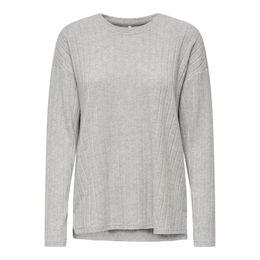 Only Langarmshirt »ONLANNA L/S O-NECK TOP CC JRS« Light Grey Melange S (36) S (36) Shirt von Only