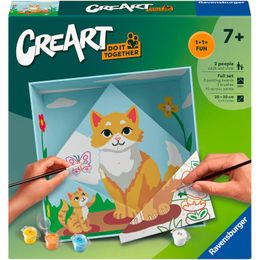 Ravensburger Malen nach Zahlen »CreArt, Do it together, Katze« Made in Europe bunt
