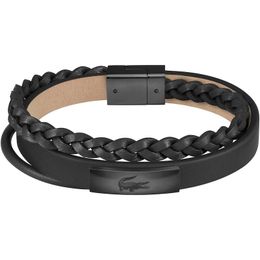 Lacoste Lederarmband &raquo;FUSION&laquo; schwarz 19 cm Moderner Armschmuck der Marke Lacoste