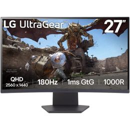 LG Curved-Gaming-Monitor »27GS60QX« 68 cm/27 ′′ 2560 x 1440 px QHD 1 Reaktionszeit 180 Hz schwarz
