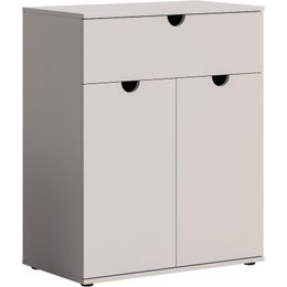 Inosign Schuhkommode »Mataro, Breite 80 cm, 2 Türen, 1 Schubkasten, 2 Fächer« Kommode, Schuhschrank, Dielenschrank, Anrichte, Sideboard Lichtgrau