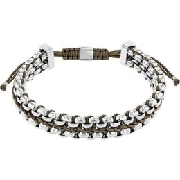 Calvin Klein Armband »Schmuck Edelstahl Armkette CK FUSED« edelstahlfarben-braun 195 cm CK Schmuck - Herrenarmschmuck