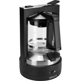 Krups Filterkaffeemaschine »KM4689 T8« 1 l Kaffeekanne Permanentfilter mit Druckbrühsystem schwarz/edelstahl
