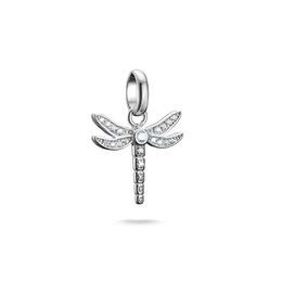 Thomas Sabo Charm-Einhänger »Charm Libellen-Design - Connect« mit Zirkonia (synth.) silberfarben-kristallweiß + kristallweiß Charm Libellen-Optik –...