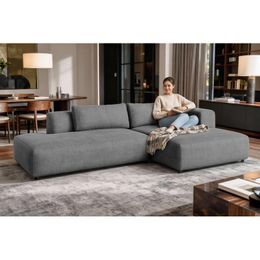 OTTO HOME Ecksofa »TIARRA Design-Sofa mit Ottomane recht/links bestellbar, Breite 287 cm« L-Form mit hochelastischer Schaum und Wellenunterfederung...