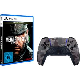 Playstation 5 Wireless-Controller »Metal Gear Solid Delta + PS5 DualSense Grey Camouflage« Grey Camouflage Entdecke die Entstehungsgeschichte des...