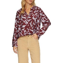 s.Oliver Langarmbluse mit All-Over Print cranberry aop 38 38 Bluse von s.Oliver