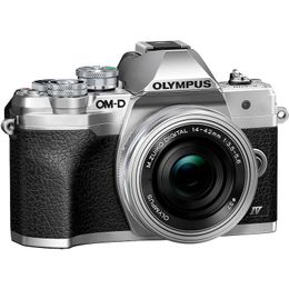 Olympus Systemkamera »E-M10 Mark IV« M.Zuiko Digital ED 14‐42mm F3, 5-5, 6 EZ Pancake, 20, 3, Bluetooth WLAN (WiFi), inkl. +BLS-50, F-5AC USB-AC...