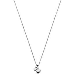 PURELEI Damen Kette mit Anh&auml;nger &raquo;Schmuck Geschenk Anh&auml;nger Herz und Solit&auml;r&laquo; mit Zirkonia (synth.) silber
