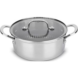 MediaShop Kochtopf »Titan Pot« Aluminium Edelstahl silber
