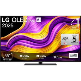 LG OLED-Fernseher »OLED55G59LS« 139 cm/55 Smart-TV schwarz Flüssiges Gaming mit bis zu 4K @ 165 Hz, Nvidia G-Sync und AMDFreeSync
