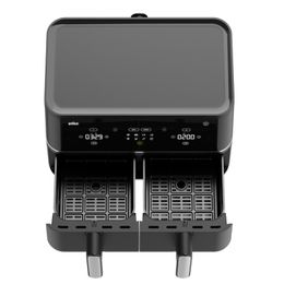 Braun Heißluftfritteuse »TwinCook TD 5030 I BK« 2400 W schwarz