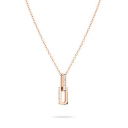 Liebeskind Berlin Kette mit Anhänger »Schmuck Geschenk Edelstahl Halskette Festive Mini Link« mit Zirkonia (synth.) roségoldfarben-kristallweiß...