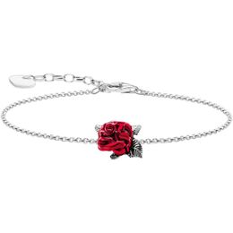 Thomas Sabo Armband »Roses Romance, Rose« silberfarben-rot 19 Armband Roses Romance