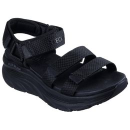 Skechers Sandale »D'LUX WALKER«, Trekkingsandale, Sommerschuh mit Klettverschlüssen schwarz 37 37 Skechers Sandale mit markanter Laufsohle