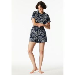 Schiesser Shorts &raquo;150 Years&laquo; seitliche Taschen, weites Bein, Baumwolle, Bindekordel multicolor 2 44 - N-Gr N-Gr 44 Kurze Damenhose von Schiesser