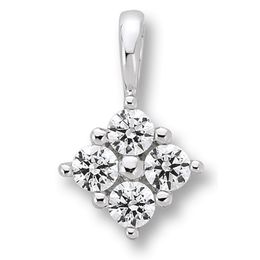 Kettenanh&auml;nger ONE ELEMENT "Zirkonia Anh&auml;nger aus 333 Wei&szlig;gold", silber, Schmuckanh&auml;nger, Damen, mit Zirkonia, Gold Wei&szlig;gold 333, Gold, Wei&szlig;gold 333, Kettenanh&auml;nger, Damen Gold Schmuck