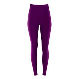 WINSHAPE Leggings »Functional Comfort HWL117C« mit V-Shape Applikation und Core-Bund dark plum XS - Normalgrößen Normalgrößen XS Core-Bund für eine...