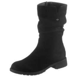 Citywalk CITY WALK Winterstiefel mit slouchy Raffungen am Schaft schwarz 41 41 Kurzstiefel mit Innen-Rei&szlig;verschluss