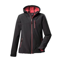 Killtec M&auml;dchen Softshelljacke &raquo;Girls Softshelljacke&laquo; Wasserabweisend, verstellbare Kapuze u &Auml;rmel, Fleece-Innenfutter grau 152