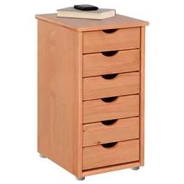 Kommode OTTO HOME "Gava", beige (natur), B:39cm H:66cm T:34cm, Sideboards, Kommode, aus massivem Kiefernholz, mit Stauraumm&ouml;glichkeiten, Breite 39 cm