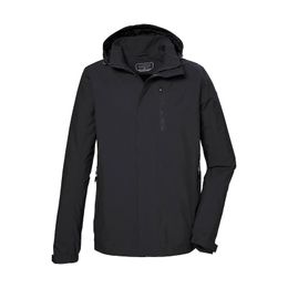 Killtec Outdoorjacke &raquo;KOS 52 MN JCKT&laquo; Funktionsjacke: wind- und wasserdicht, atmungsaktiv, abnehmbare Kapuze schwarz S S Herren Funktionsjacke mit...