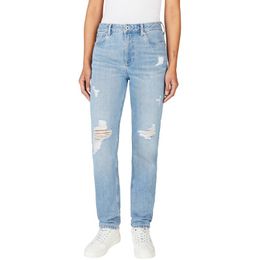 Pepe Jeans High-waist-Jeans »TAPERED JEANS HW« LIGHT STONE WASH DESTROY 25 - Länge 30 Länge 30 25 High-waist-Jeans von Pepe Jeans