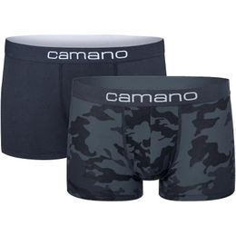 Camano Trunk »comfort« 2er Pack, mit elastischem Logobund blue fog mix S S Herrenunterhose von Camano