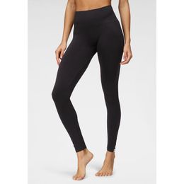 Calvin Klein Leggings »CK WOMEN LEGGING 1P SEAMLESS« mit breitem Shapingbund schwarz-weiß M - N-Gr N-Gr M Leggings von Calvin Klein