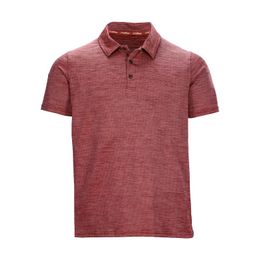 Killtec Poloshirt »MN PL SHRT«, Feuchtigkeitstransportierendes, schnelltrocknendes Melange-Poloshirt rostbraun L L Herren Funktions-Poloshirt