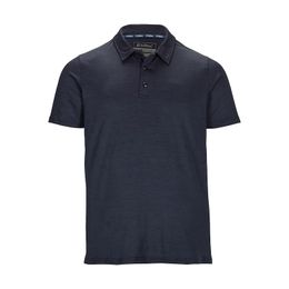Killtec Poloshirt »MN PL SHRT«, Feuchtigkeitstransportierendes, schnelltrocknendes Melange-Poloshirt navy M M Herren Funktions-Poloshirt