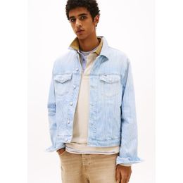 Tommy Jeans Jeansjacke »RYAN RGLR TRCKR JCKT BI6132« fein gestreift Denim Medium XXL XXL Modische Jeansjacke von Tommy Jeans