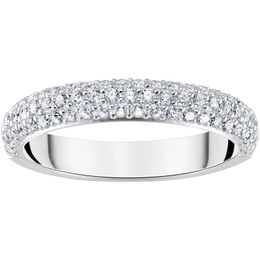 Thomas Sabo Fingerring »Schmuck Silber 925 Ring« mit Zirkonia (synth.) silberfarben-kristallweiß 54 Ring mit weißem Zirkonia-Pavé