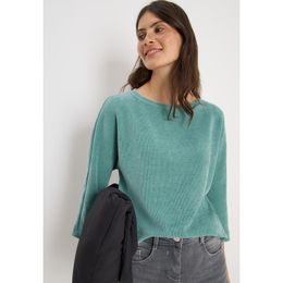 Cecil Sweatshirt mit U-Boot Ausschnitt jewel green S (38) S (38) Shirt von Cecil