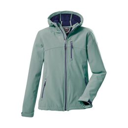 Killtec Softshelljacke »Girls Softshelljacke« Wasserabweisend, verstellbare Kapuze u Ärmel, Fleece-Innenfutter jade 140 140 Kinder Softshelljacke...