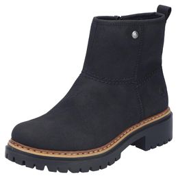 Rieker Winterstiefelette, Winterboots, Ankleboots, Profilsohle, mit Innenrei&szlig;verschluss schwarz 37 37 Stiefelette mit modischer Profillaufsohle