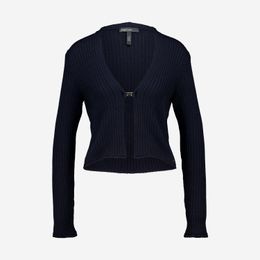 Marc Cain Dunkelblaue Strickjacke aus Wolle
