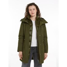 Tommy Hilfiger Parka mit Kapuze mit Logoprägung Army Green M (38) M (38) Parka von Tommy Hilfiger Womanswear