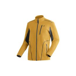 Maier Sports Fleecejacke &raquo;Tesila M&laquo; Herren Midlayer, atmungsaktiv und schnelltrocknend, 3 RV-Taschen dunkelorange 56 56 Warme Fleecejacke f&uuml;r die...